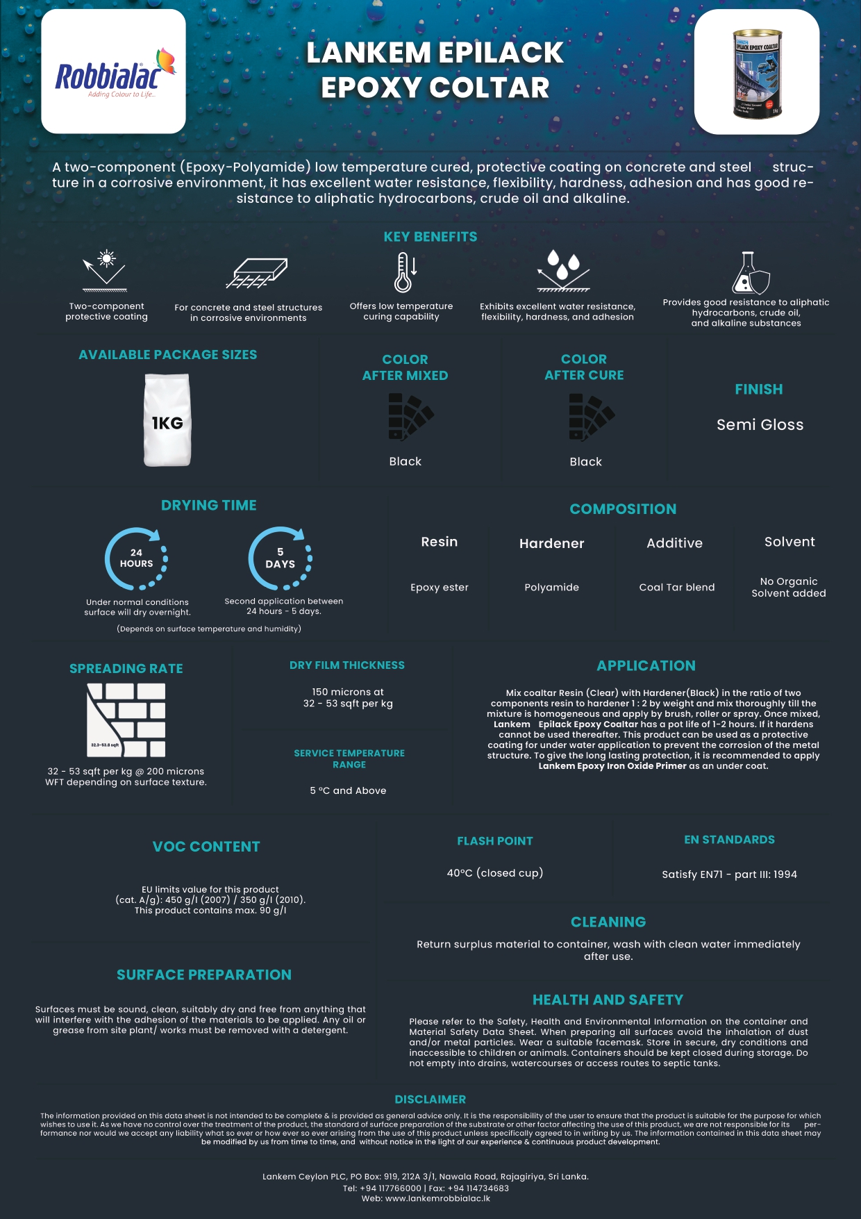 EPILACK EPOXY COALTAR – Robbialac